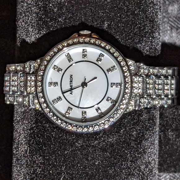 Armitron | Jewelry | Silver And Diamond Womens Armitron Watch | Poshmark